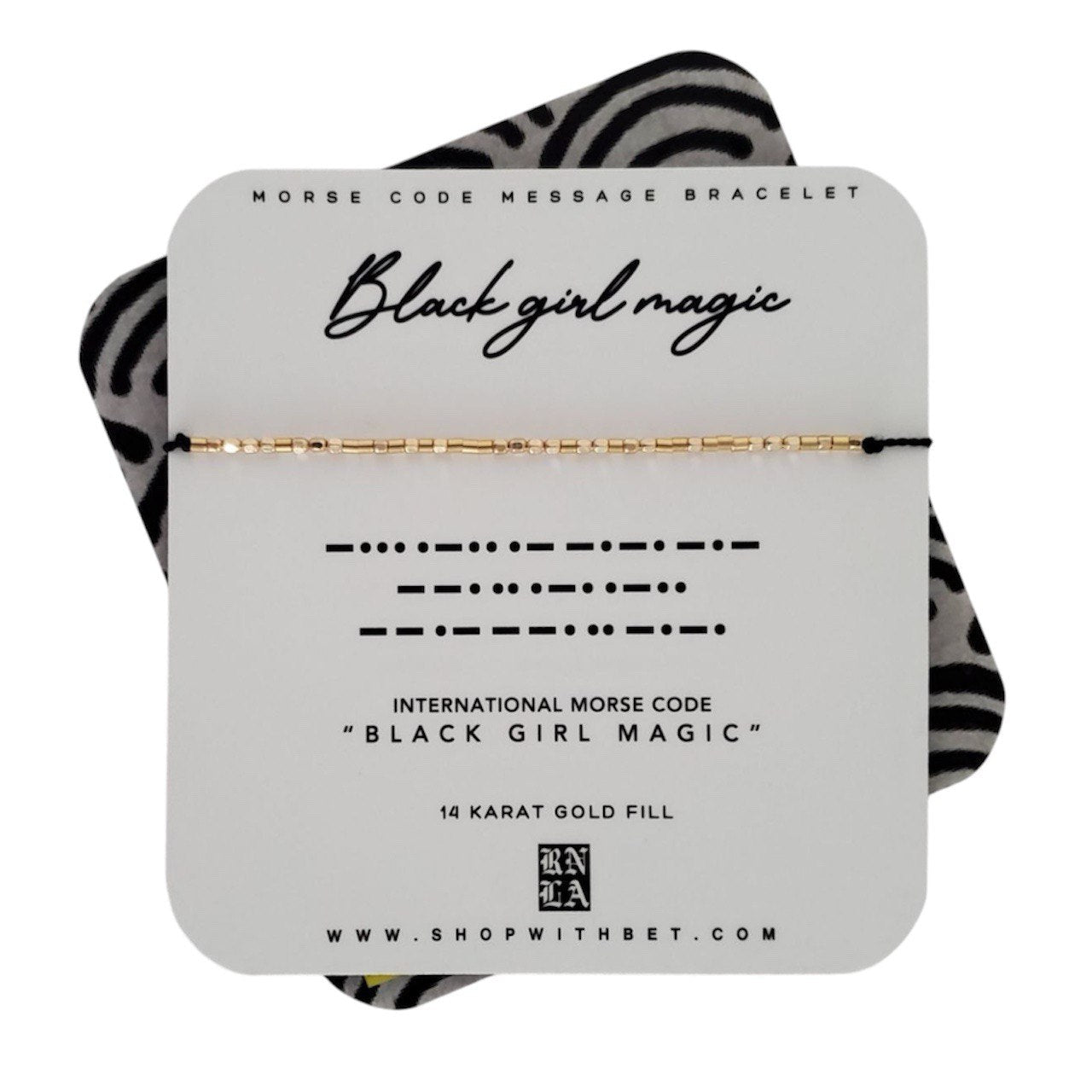 BLACK GIRL MAGIC Morse Code Message Bracelet – Shop With BET