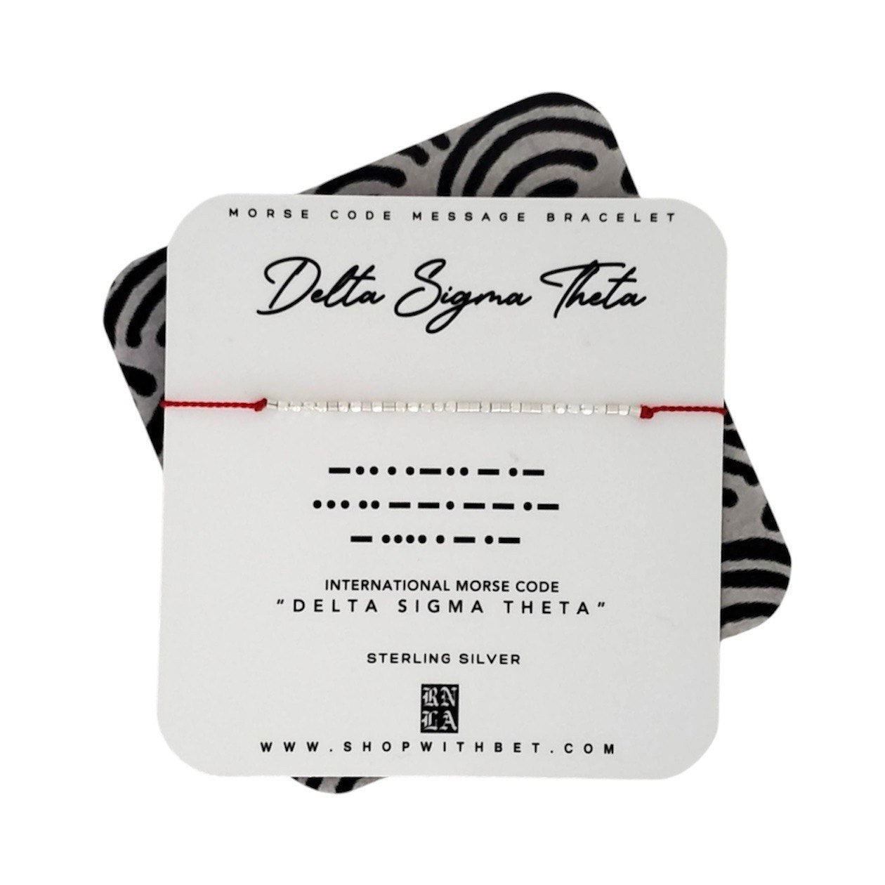 DELTA SIGMA THETA Morse Code Message Bracelet – Shop With BET