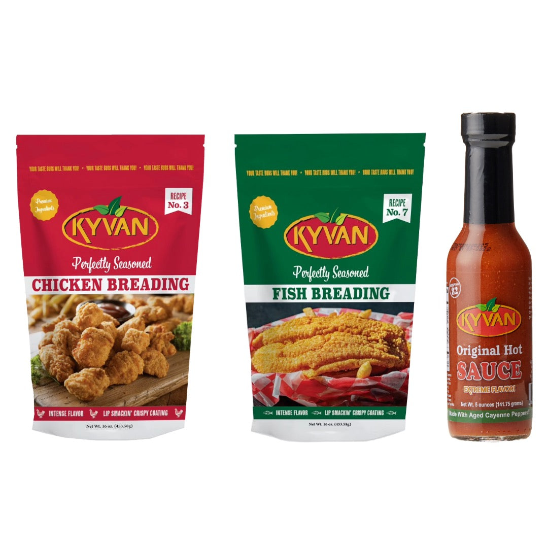Perfectly Seasoned Chicken & Fish Breading with Original Hot Sauce - V ...